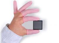 China Ultra Thin Sterile Finger Cots , Powder Free Disposable Conductive ESD Finger Cots for sale