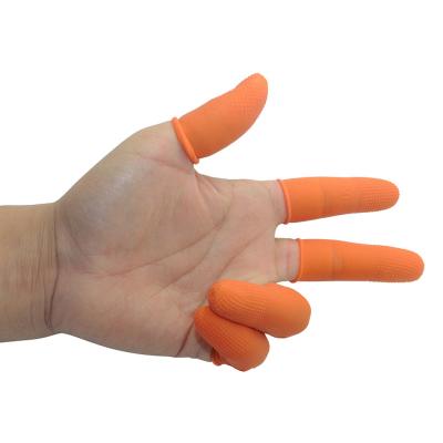 China 0.22mm Hand Protection Gloves ESD Latex Finger Cots , Cleanroom Anti Static Finger Cots for sale