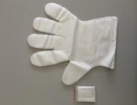 China Plastic Folded Hair Salon Disposable Poly Gloves 0.004mm-0.025mm Thickness 2pcs In 1 Bag for sale