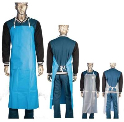 China Waterproof Kitchen TPU Bib Protective Clothing Aprons For Cleaning Oil Resistance for sale