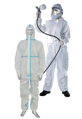 China PP+Microporous Film Disposable Paint Suit Workwear Coverall For Food / Electronic Workshop for sale