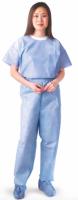 China Breathable Personal Protective Disposable Scrub Suits Nonwoven PP SMS for sale