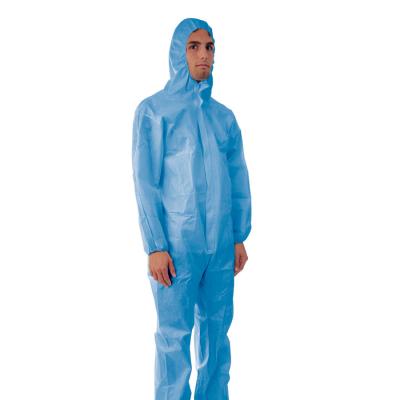 China PP Non Woven Disposable Coverall Suit Chemical Protective Suit With PE Coating for sale