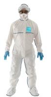 China Against Ebola Virus Disposable Paint Suit Coverall Anti Virus EN14126 for sale