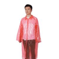 China Waterproof Plastic Disposable PE Lab Coat Transparent Visitor Coat 115x137cm for sale
