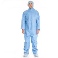 China Disposable Non woven Protective Safety Coverall / Work Suit With Collar for sale