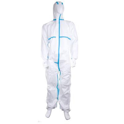 China TYPE 5&6 Protective Microporous Disposable Coverall Suit With Tape for sale
