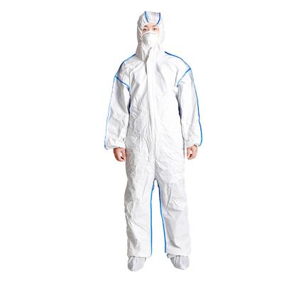 China Non Woven Lightweight Disposable Paint Suit Customized With Back Reinforce for sale