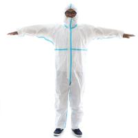 China Painters Workwear Disposable Paint Suit Toxic Dust / Oil Proof With Tape for sale