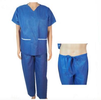 China Clinic Disposable Protective Gowns , V Neck Operating Room Scrubs Uniforms for sale