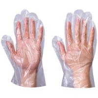 China Waterproof HDPE PE Disposable Food Preparation Gloves Smooth / Embossed Surface for sale