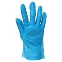 China Blue Food Safe Disposable Gloves , Eco - Friendly Disposable Cooking Gloves for sale