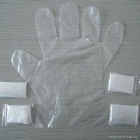 China Natural Disposable Polythene Gloves 15 Microns Thickness For Personal Care for sale