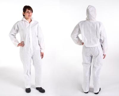 China Anti - Bacterial Disposable Painter's Coveralls , Adults Disposable Waterproof Suit for sale