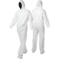 China Unisex Disposable Microporous Coverall / Waterproof White Painters Coveralls for sale