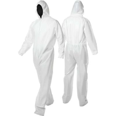 China Unisex Disposable Microporous Coverall / Waterproof White Painters Coveralls for sale