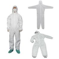 China Microporous Breathable Disposable Coveralls / Disposable Waterproof Suit For Paint Works for sale