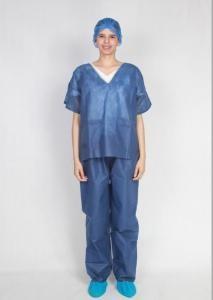 China Protective Disposable Scrub Suits EO And Radiation Sterilization Anti - Static for sale
