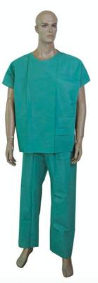 China Disposable Hospital Surgical Scrubs Suits , Antiseptic PP / SMS Green Hospital Scrubs for sale
