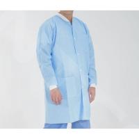 China PE Waterproof Plastic Lab Coat / Transparent Customized Disposable Laboratory Coats for sale