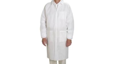 China Single Use Breathable Lab Coats Customized Sleeve Length With / Without Hoods for sale