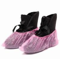 China PP PE Coating Water Resistant Shoe Covers Protective Nonwoven Anti Skip for sale