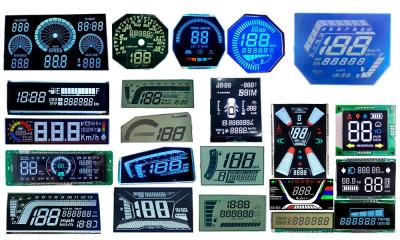 China Customized HTN Type Segment LCD Display Panel 2.8-5.0V for Car Ebike Speedometer for sale