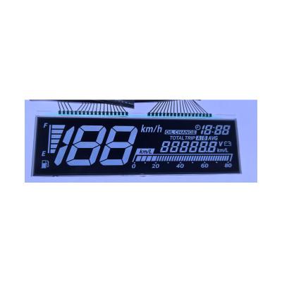 China Customized VA Type Monochrome Segment LCD Screen Display for Motorcycle Speedometer 2.8-5.0V for sale