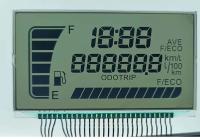 China Customized HTN Type Segment LCD Display Panel 2.8-5.0V for Car Ebike Speedometer for sale