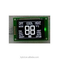China China LCD Manufacturer Customized Size 7 Segment Monochrome Black Va LCD Screen Display For RV Thermostat for sale