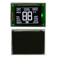 China China LCD Manufacturer Customized Size 7 Segment Monochrome Black Va LCD Screen Display For RV Thermostat for sale