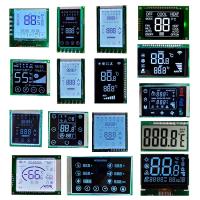 China China LCD Manufacturer Customized Size 7 Segment Monochrome Black Va LCD Screen Display For RV Thermostat for sale
