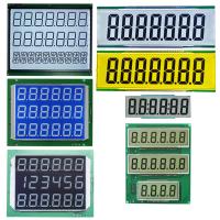 China Customized Size 7 Segment LCD Display Module for Fuel Dispensers with Wide Operating Temperature and Multiple View Directions for sale