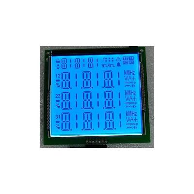 China Custom Monochrome 7 Segment LCD Display for Thermostat Energy Meter 2.8V to 5.0V for sale