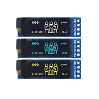 China 0.91 Inch OLED Display Module 128x32 SSD1306 Driver IIC Interface White Blue Color for sale