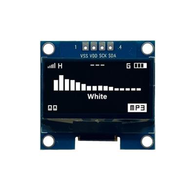 China 0.96 Inch Small OLED Screen SSD1306 Driver IC 128x64 Resolution I2C IIC Interface White Blue Yellow&Blue OLED Display Module for sale