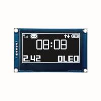 China 2.42 Inch 128x64 OLED Display Module I2C IIC 4Pin SSD1309 Driver White PMOLED LCD Screen for sale