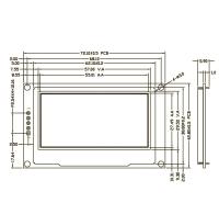 China 2.42 Inch 128x64 OLED Display Module I2C IIC 4Pin SSD1309 Driver White PMOLED LCD Screen for sale