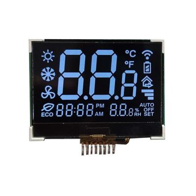 China Customized VA Type COG LCD Display Module 2.8V to 5.0V with White Backlight for Smart Home Temperature Controller for sale