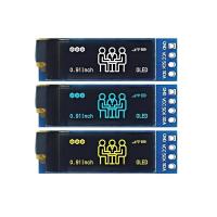 China 0.91 Inch 128x32 IIC I2C White / Blue SSD1306 Driver OLED LCD Display Module for sale
