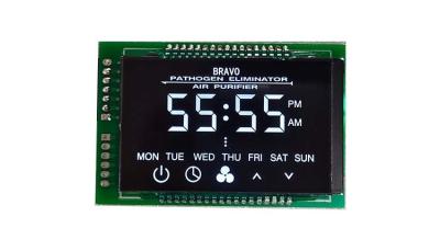 China Custom Small Size VA Type 7 Segment LCD Display with Backlight and Touch Panel for Air Purifier for sale