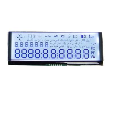 China Custom FSTN LCD Display Glass for Gas Water Electric Meters 6:00 Viewing Direction for sale