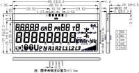 China Custom Optoelectronic LCD Display 16 Digits 7 Segments for Energy Meter 2.8-5.0V for sale