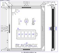 China Custom Size VA LCD Display Yellow Green Backlight 2.8-5.0V for Battery Applications for sale