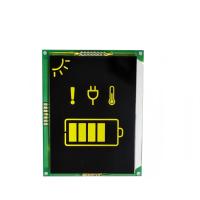 China Custom Size VA LCD Display Yellow Green Backlight 2.8-5.0V for Battery Applications for sale