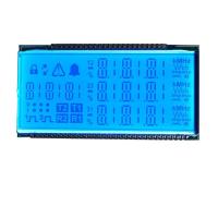 China Customized 10 Segment FSTN LCD Display Module 6:00 Viewing Angle Blue Backlight for 3 Phase Energy Meter for sale