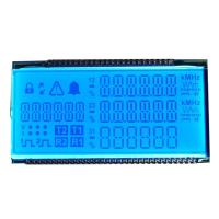 China Customized 10 Segment FSTN LCD Display Module 6:00 Viewing Angle Blue Backlight for 3 Phase Energy Meter for sale