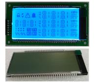 China Customized 10 Segment FSTN LCD Display Module 6:00 Viewing Angle Blue Backlight for 3 Phase Energy Meter for sale