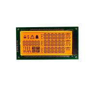 China Customized 10 Segment FSTN LCD Display Module 6:00 Viewing Angle Orange Backlight for 3 Phase Energy Meter for sale