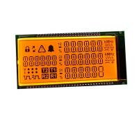 China Customized 10 Segment FSTN LCD Display Module 6:00 Viewing Angle Orange Backlight for 3 Phase Energy Meter for sale